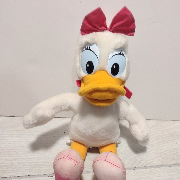 Disney | Toys | Daisy Duck Plush Stuffed Animal 4 Toy Vintage ...